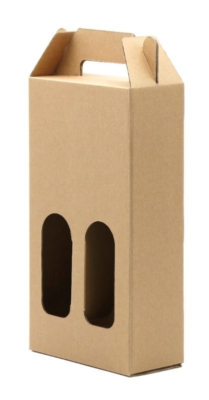 Wine Cardboard Box Double Window | Packaging | Wine Boxes | Shop Online ...