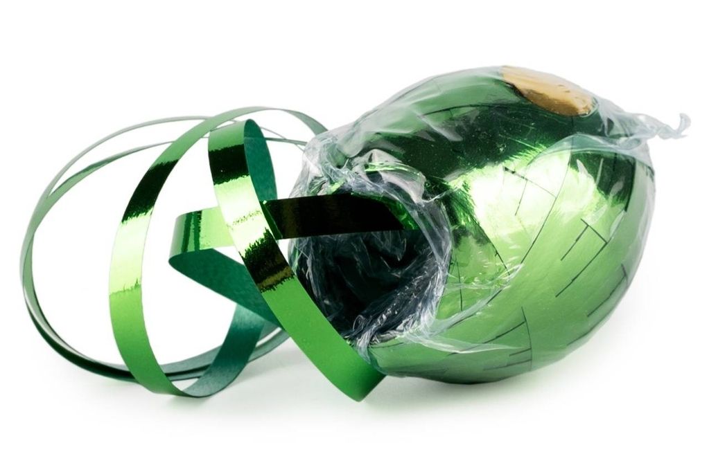 Metallic Emerald Green Balloon Poly Ribbon Cob Bobbin 5mm x 20m | Party ...