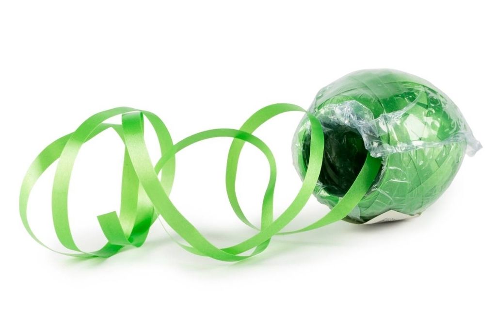 Emerald Green Balloon Poly Ribbon Cob Bobbin 5mm x 20m | Party Supplies ...
