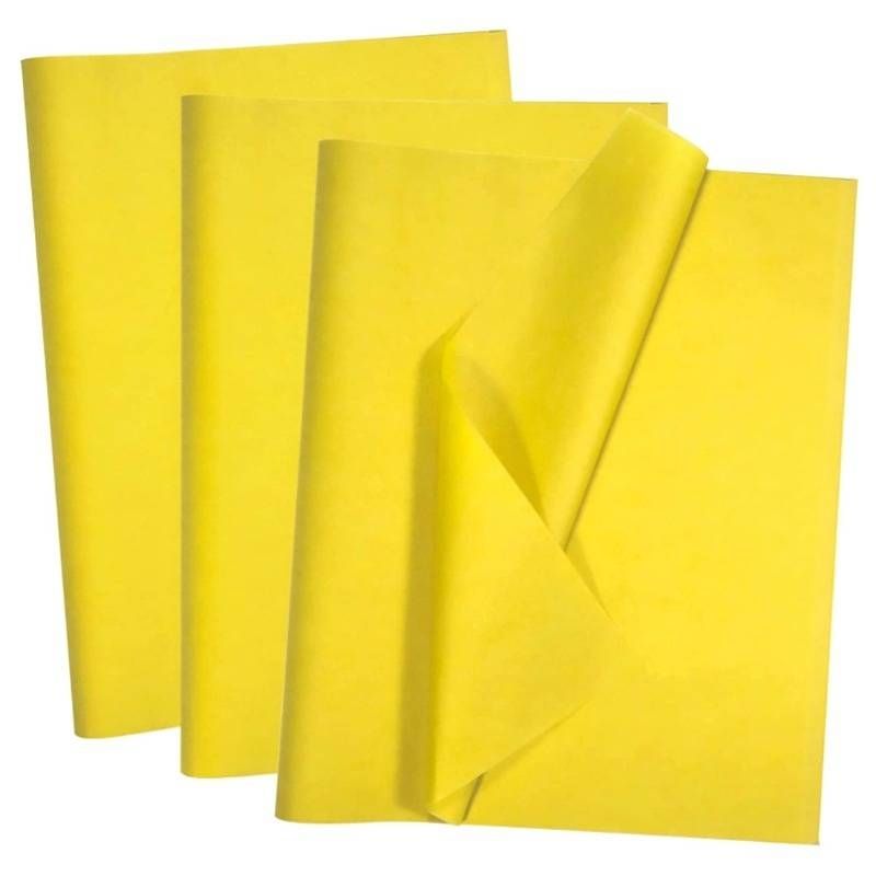 Yellow Tissue/grease Sheets Paper, 50 x 75cm, 25 pcs | Packaging ...